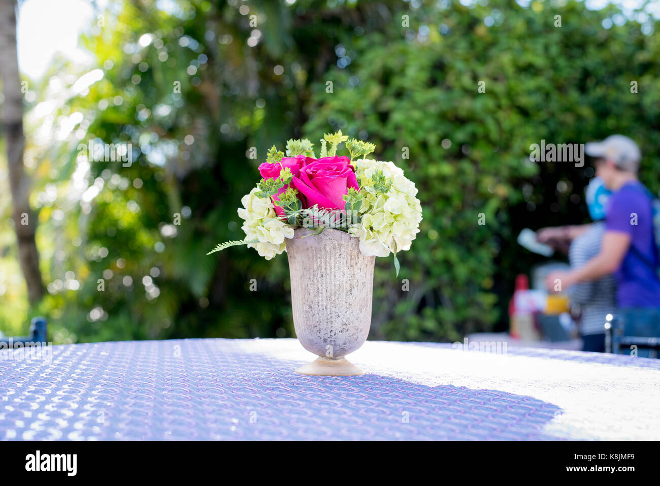 flower bouquet on the table Stock Photo - Alamy