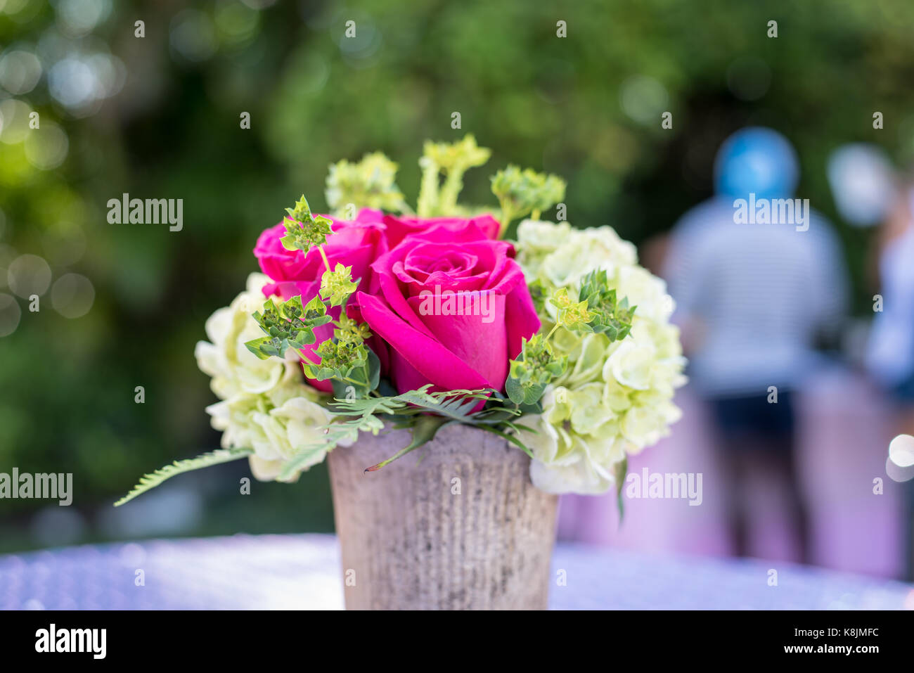 flower bouquet on the table Stock Photo - Alamy