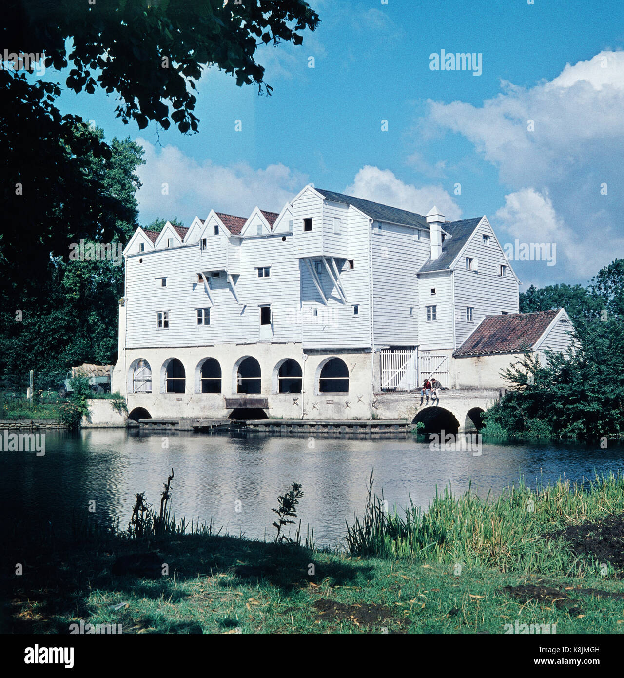 Horstead Water Mill, mill pool. River Bure, upper reaches. Navigable ...