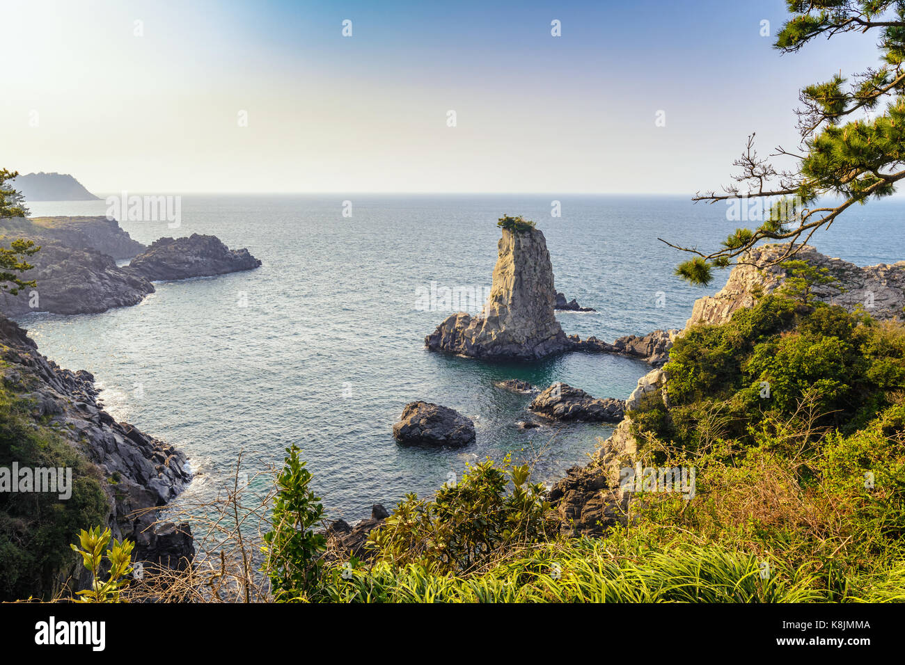 Jeju-do Oedolgae Rock, Jeju Island, South Korea Stock Photo - Alamy