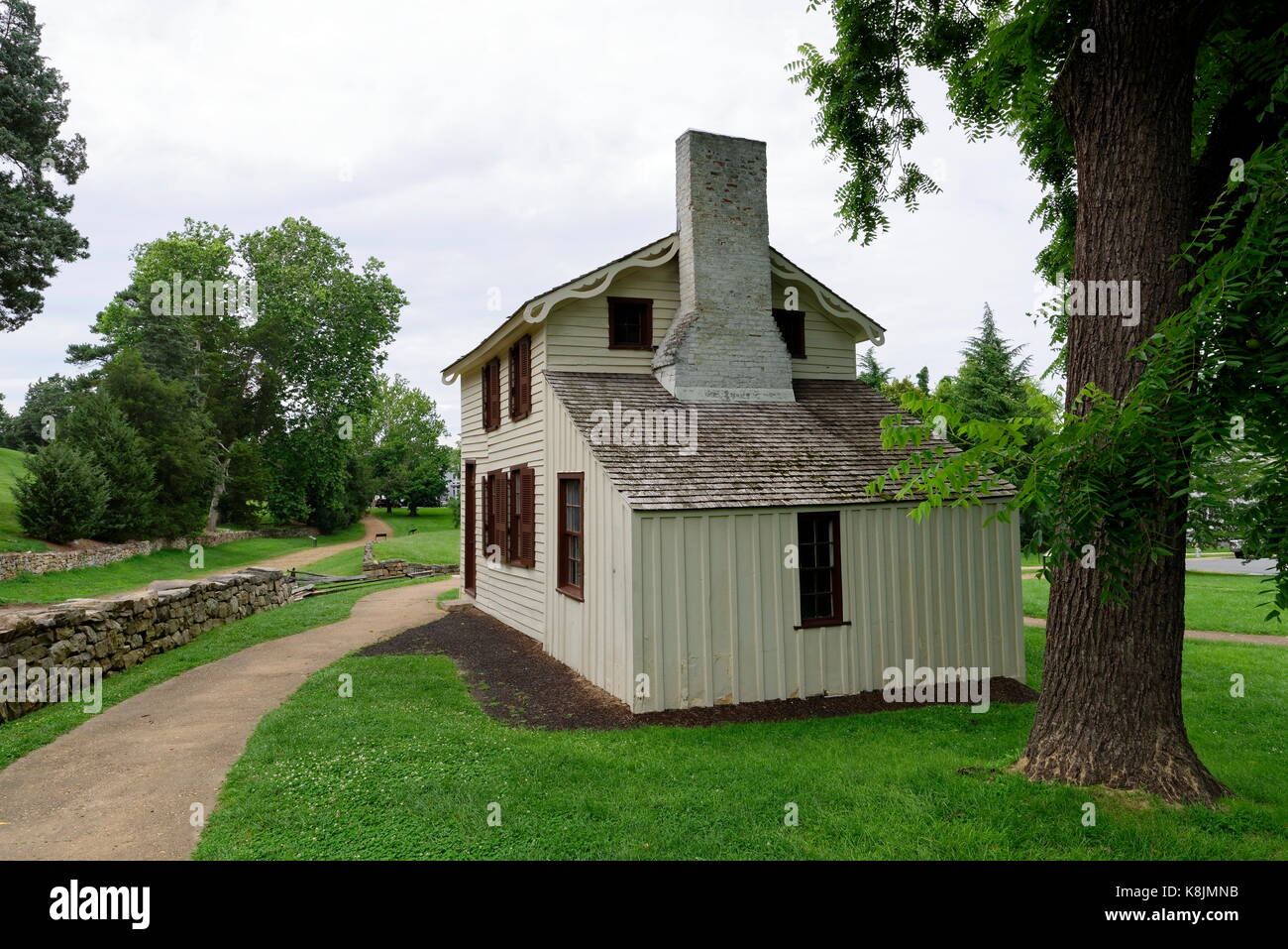 The Innis House along the sunken road at Fredericksburg National ...