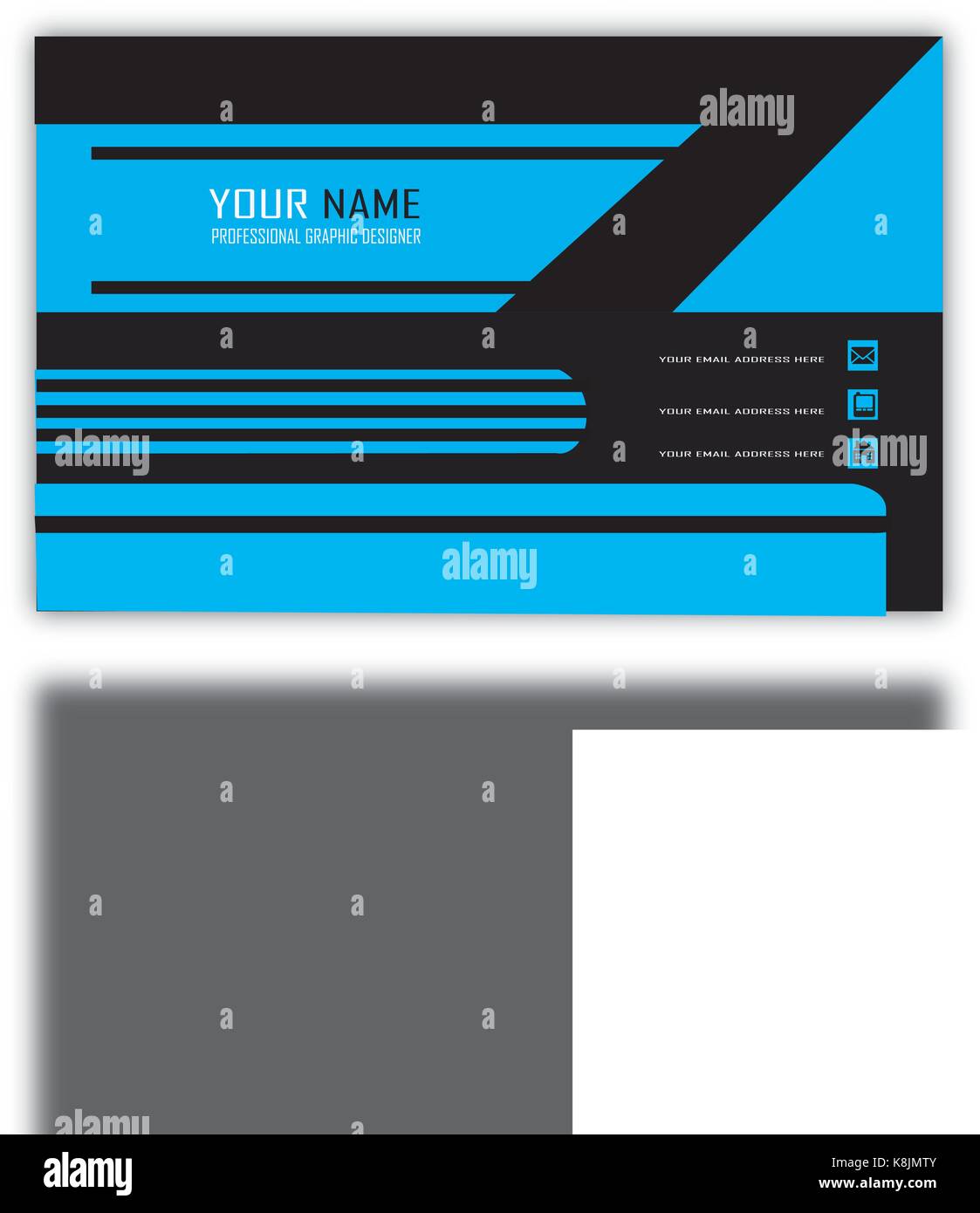 blue design business card Stock Vector Image & Art - Alamy