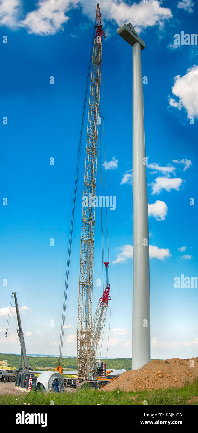 building site of a wind turbine Stock Photo - Alamy