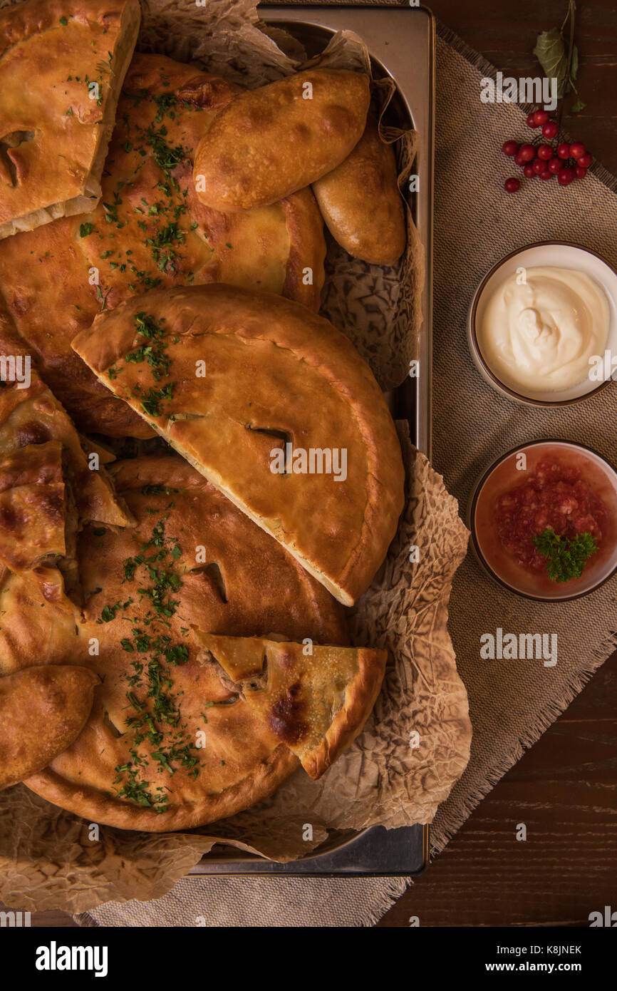 Different pies composition Stock Photo - Alamy