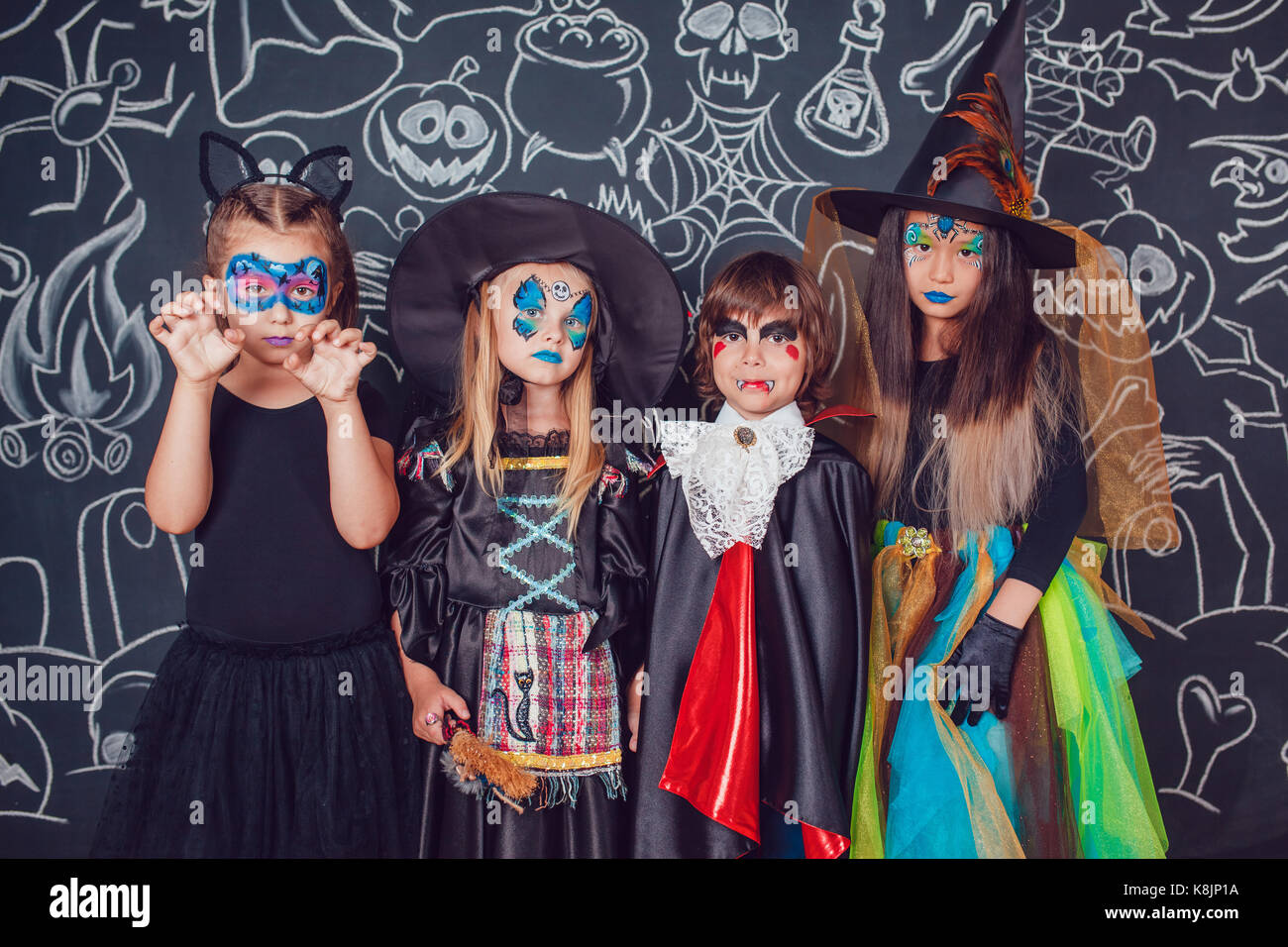 Scared Children Halloween