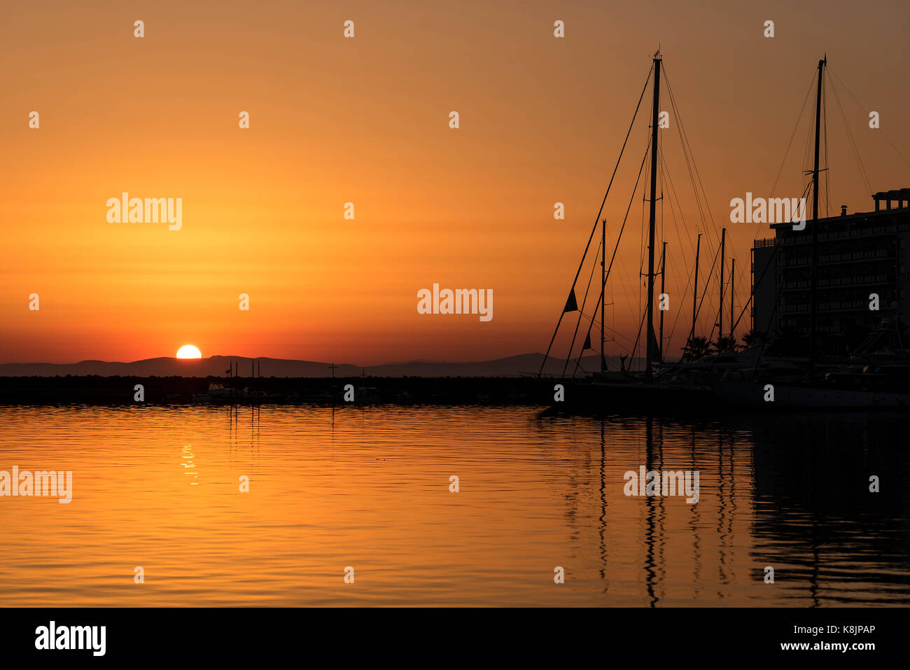 Port at Chios island, Greece Stock Photo - Alamy