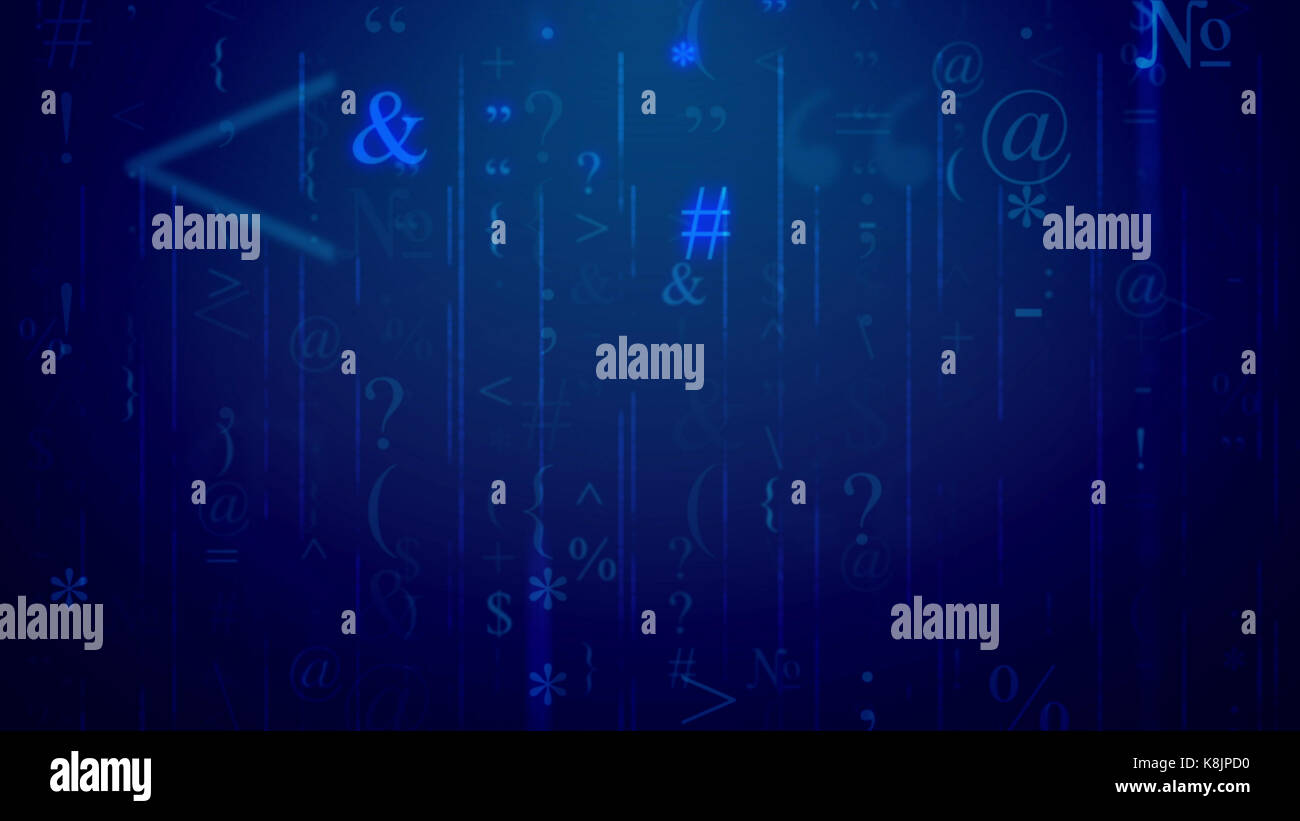 3d ilustration of an electronic letter with at-sign, ampersand sign ...