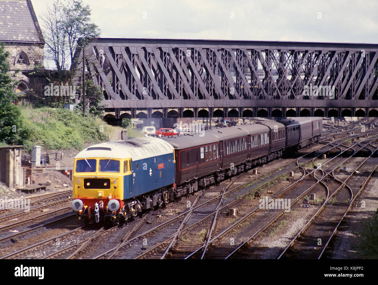 Class 47 locomotive leaving York with The Royal Train in the 1980's ...
