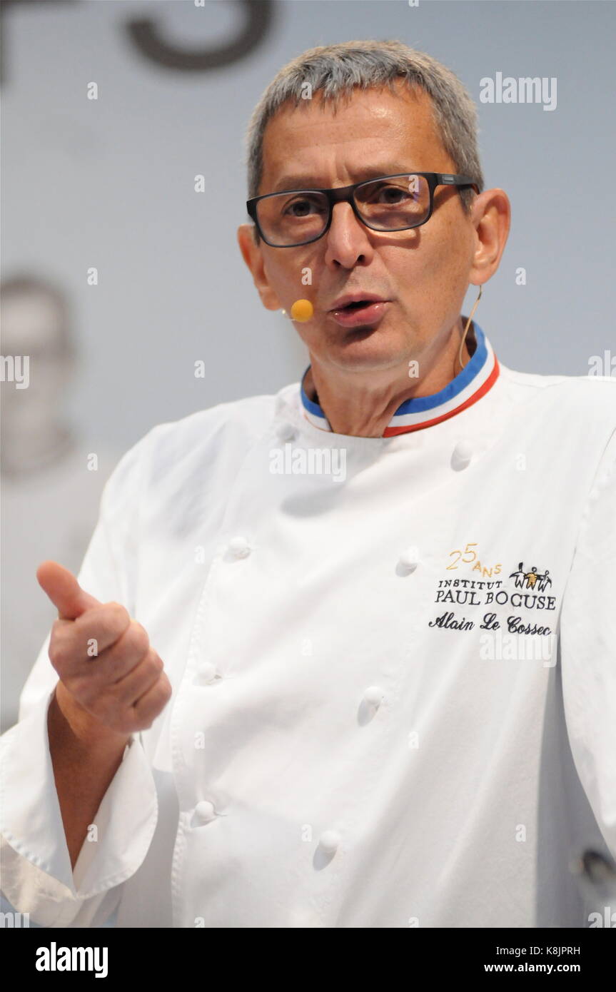 Chef Alain Le Cossec appears in Lyon, France Stock Photo - Alamy