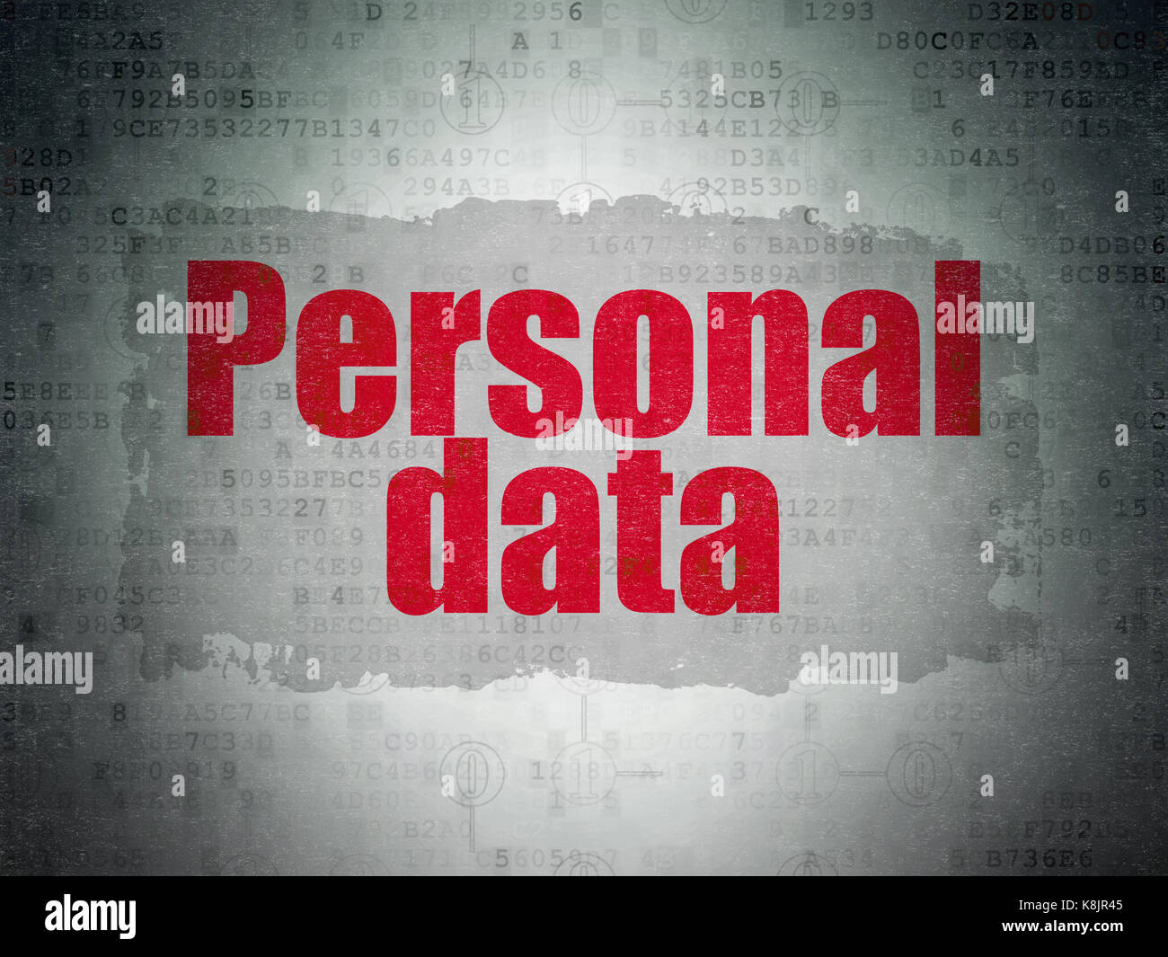 Data concept: Personal Data on Digital Data Paper background Stock ...