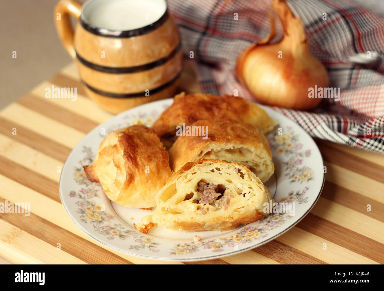 Homemade meat pie Stock Photo - Alamy