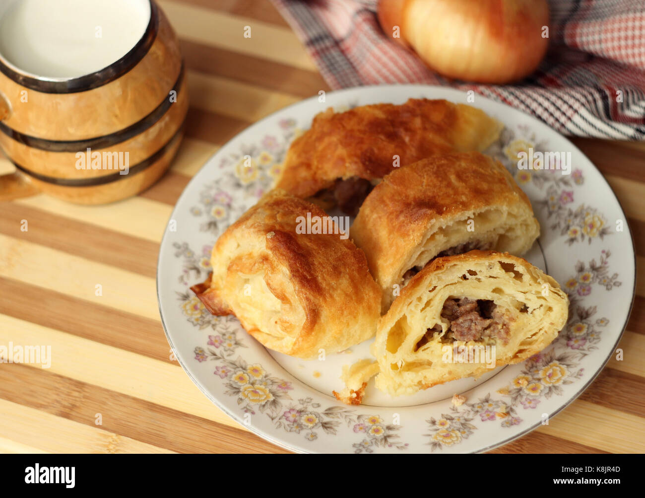 Homemade meat pie Stock Photo - Alamy