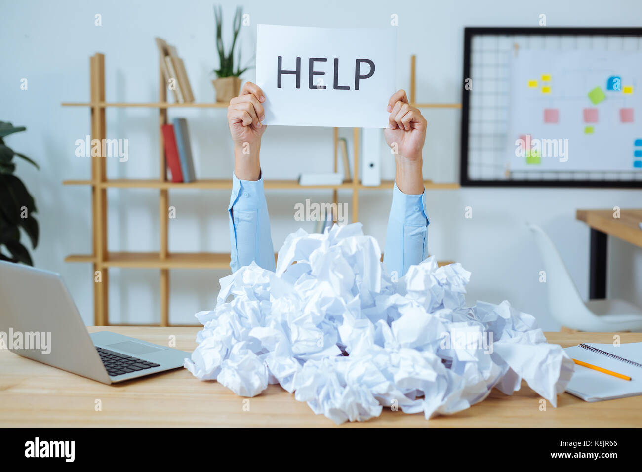 Tired man asking for help Stock Photo - Alamy