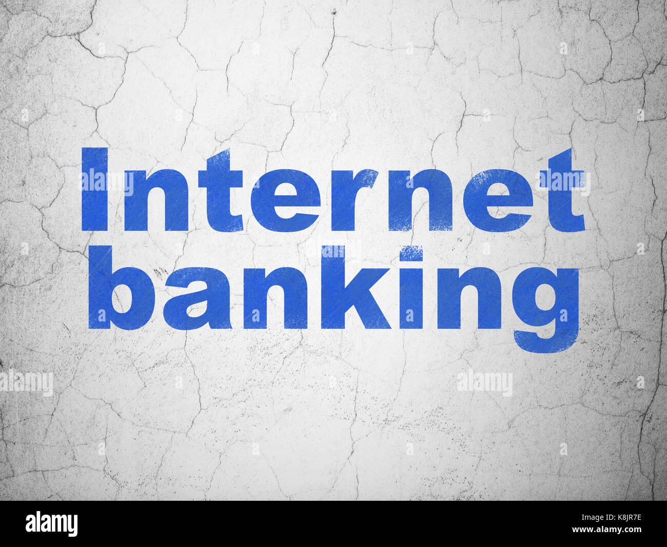 Money concept: Internet Banking on wall background Stock Photo - Alamy
