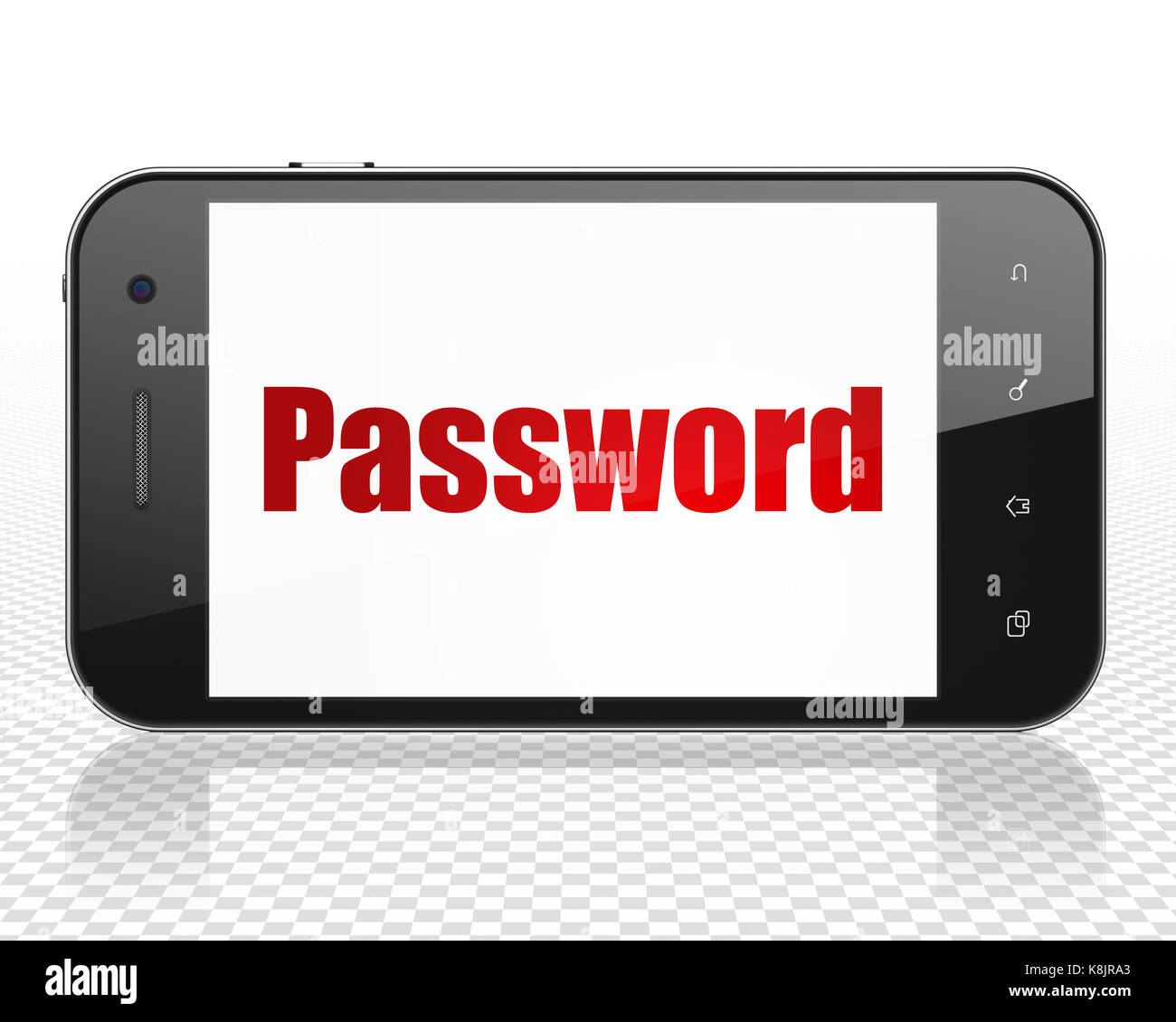 Privacy concept: Smartphone with Password on display Stock Photo - Alamy