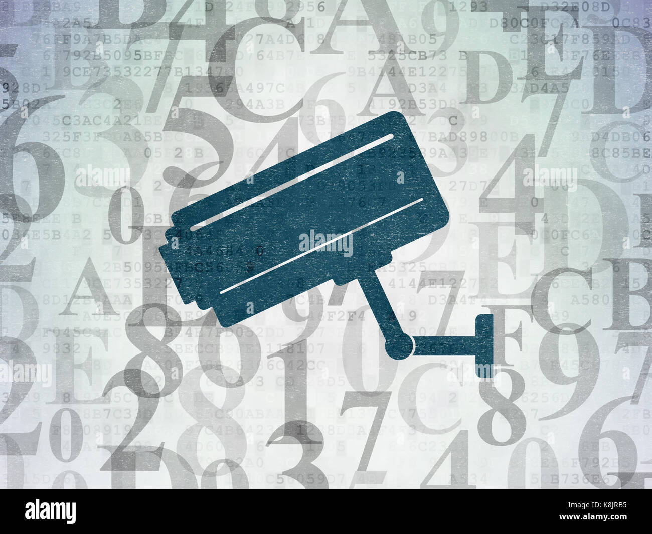 Security concept: Cctv Camera on Digital Data Paper background Stock ...