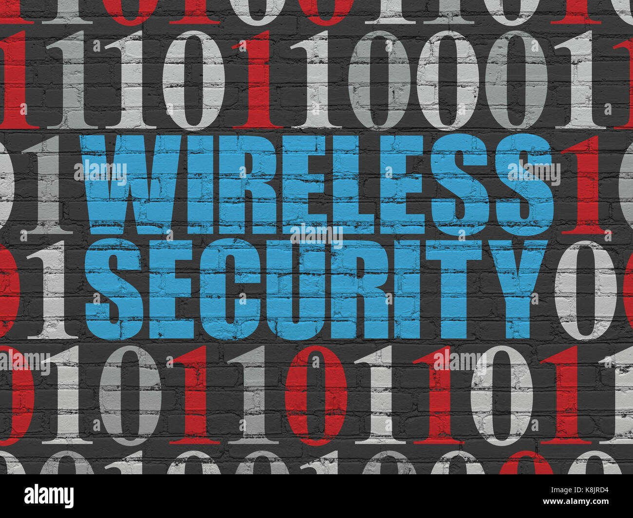 Protection concept: Wireless Security on wall background Stock Photo ...