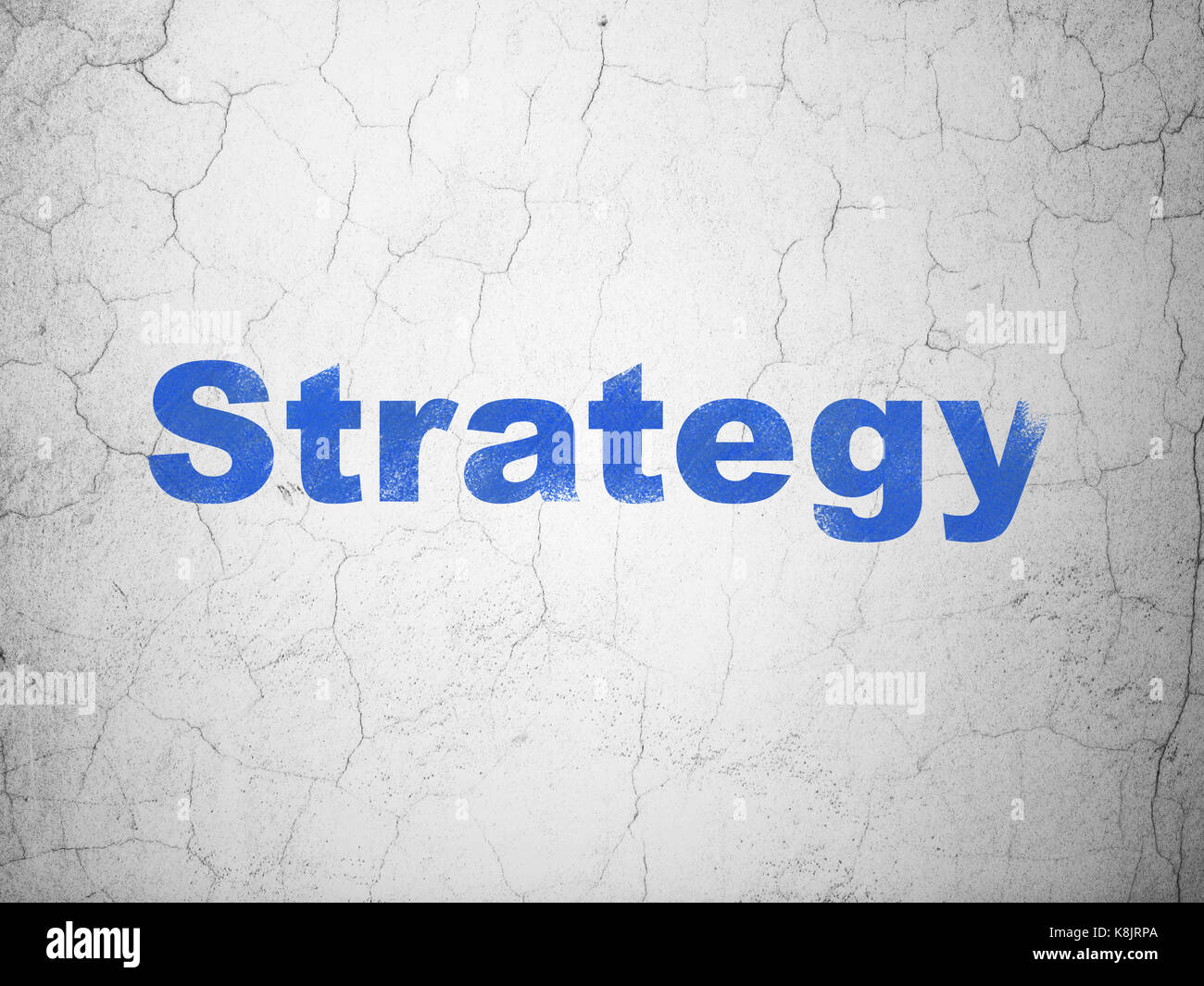 Finance concept: Strategy on wall background Stock Photo - Alamy