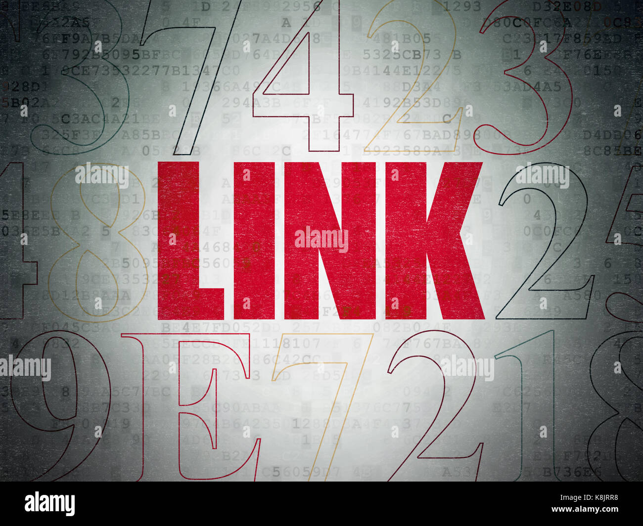 Web development concept: Link on Digital Data Paper background Stock ...