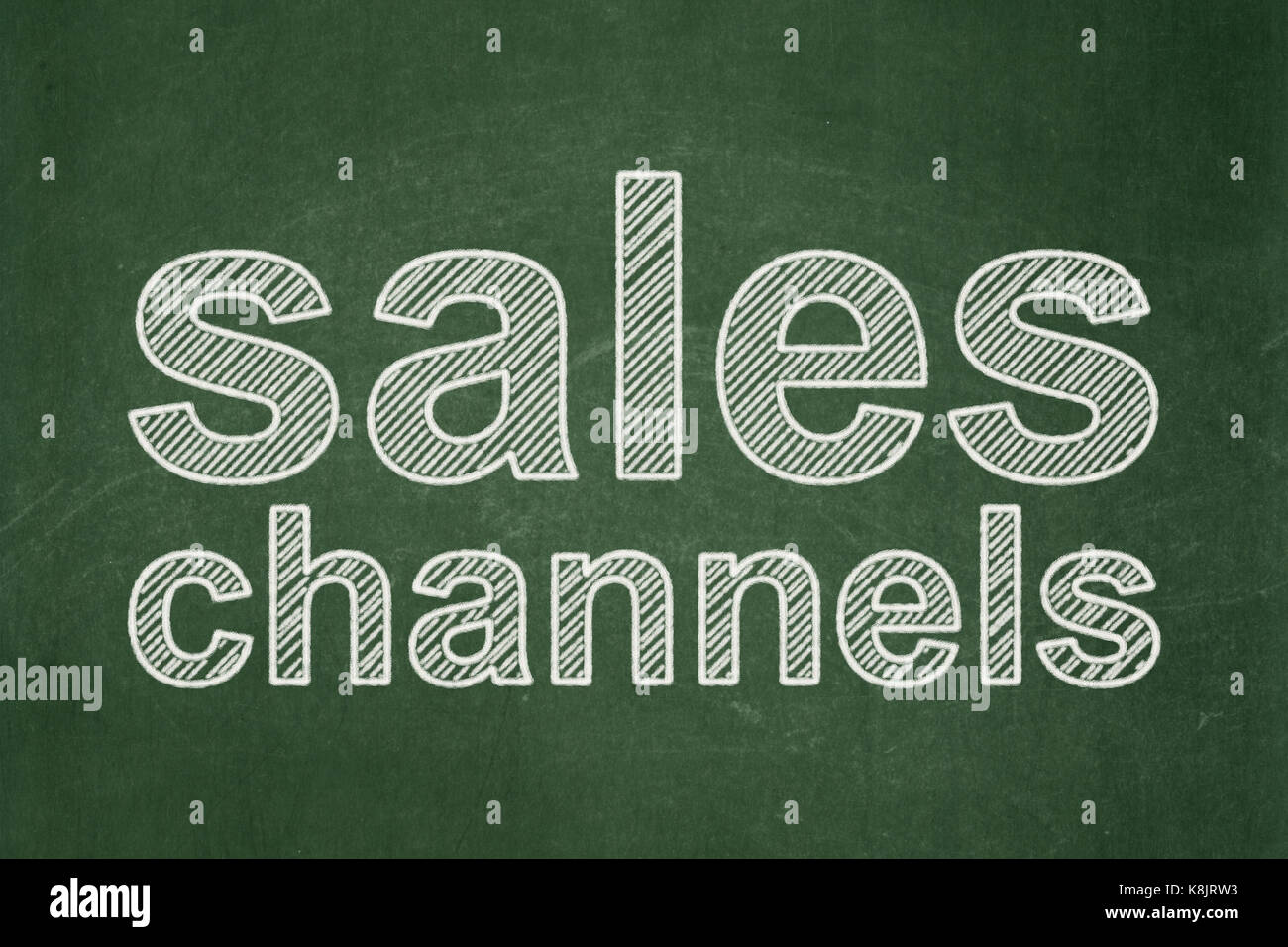 Marketing concept: Sales Channels on chalkboard background Stock Photo ...