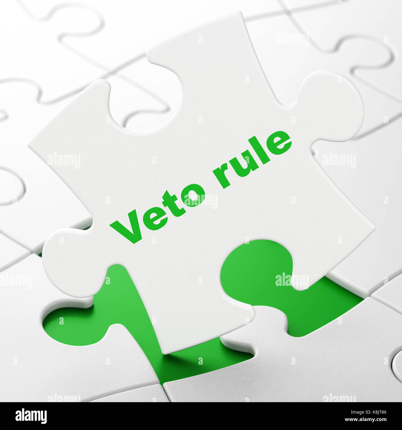 Politics concept: Veto Rule on puzzle background Stock Photo - Alamy