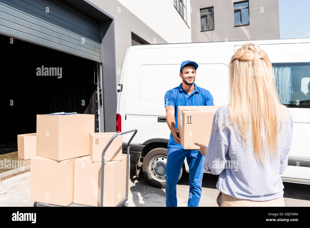Female Postal Worker High Resolution Stock Photography and Images - Alamy