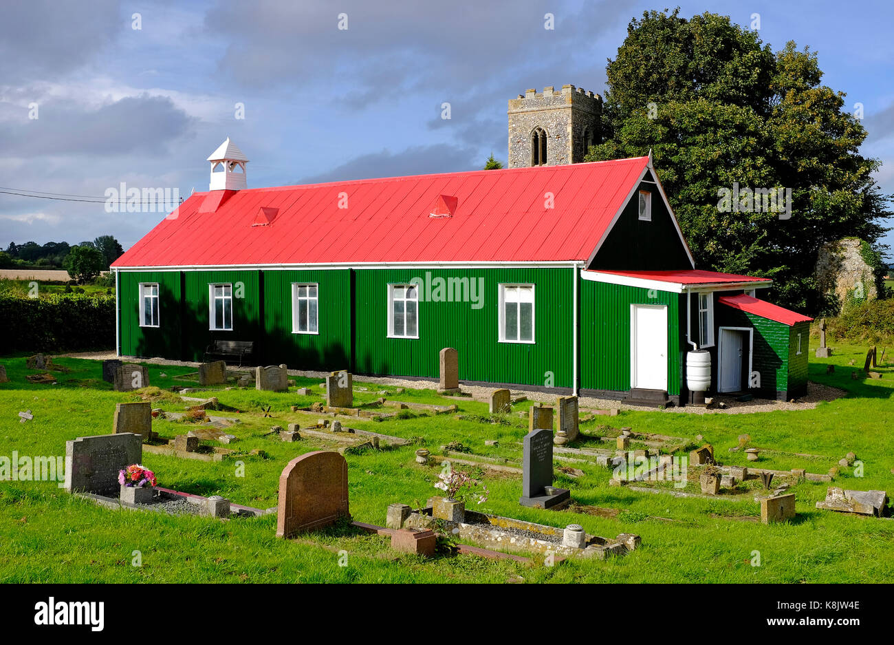 st mary's church, burgh parva, north norfolk, england Stock Photo - Alamy