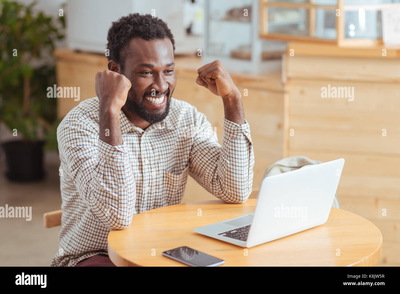 Celebrating good news hi-res stock photography and images - Alamy