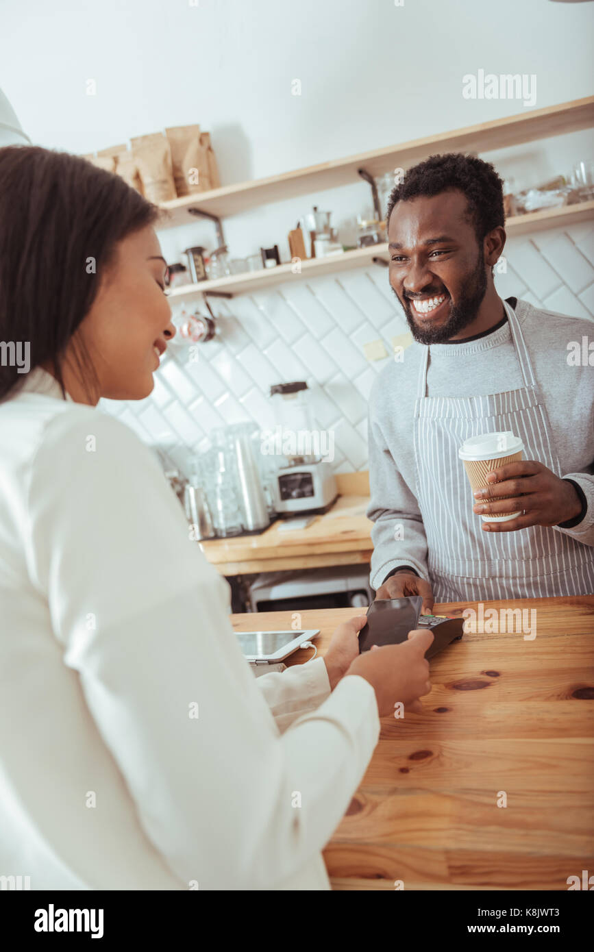 Customer making payment hi-res stock photography and images - Alamy