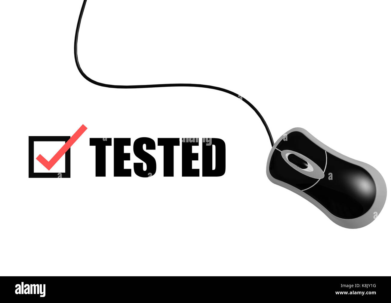 Tested with mouse Stock Photo - Alamy