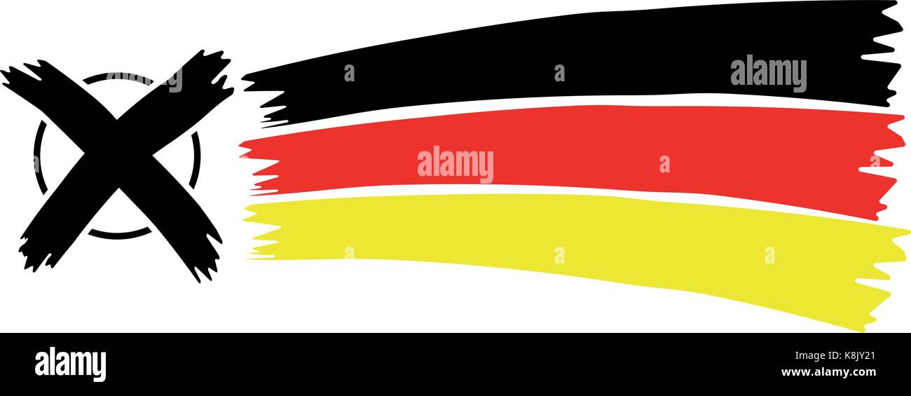 Illustration Germany Election Cross for the creative use in graphic ...