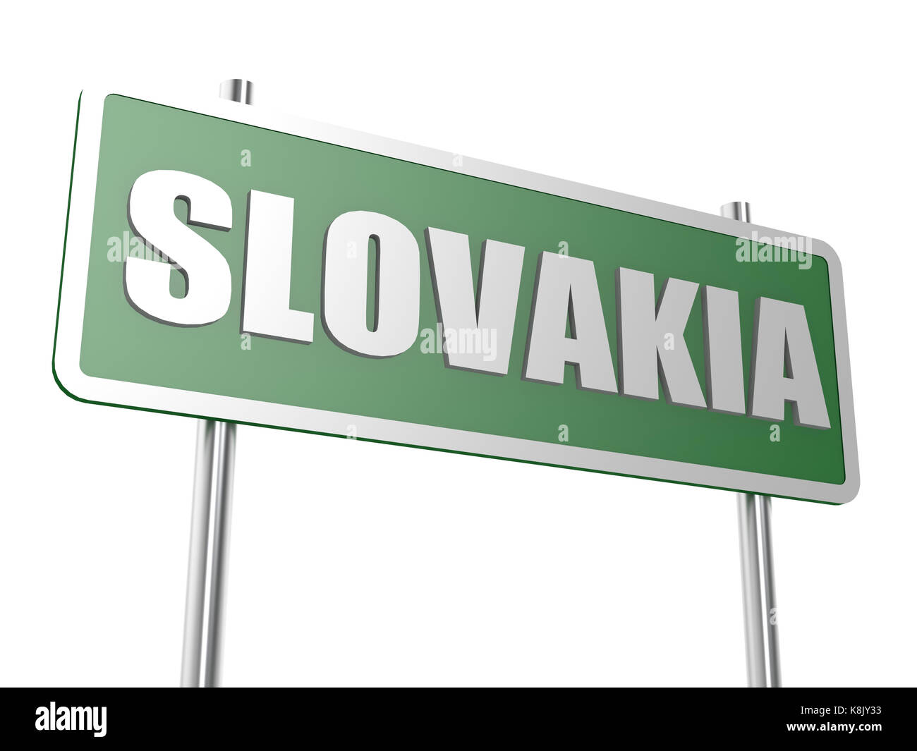 Slovakia road sign Cut Out Stock Images & Pictures - Alamy