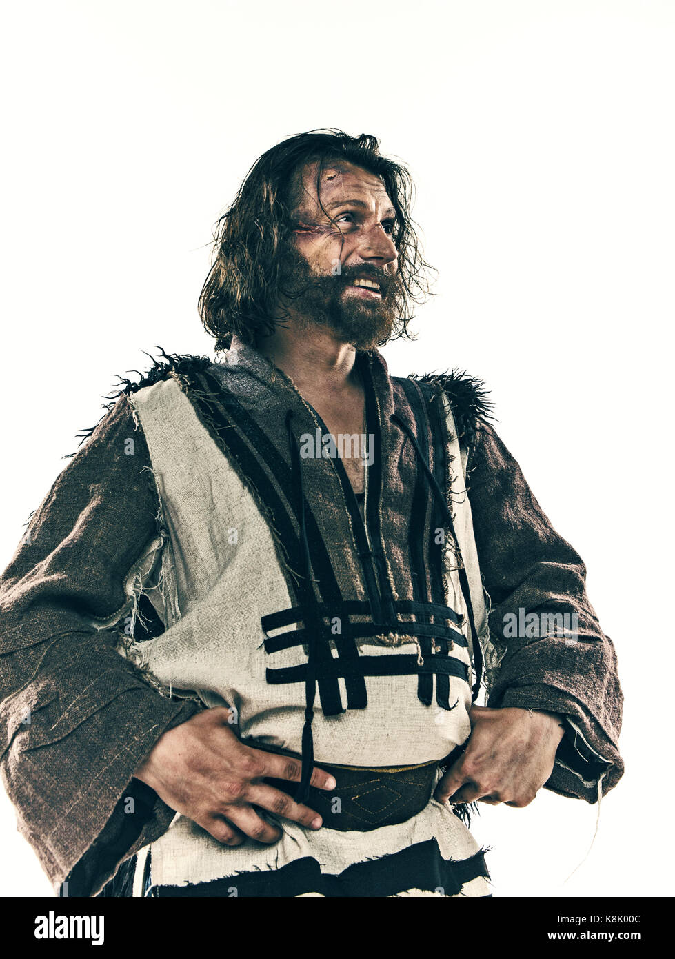 Actor in makeup, a poor man Stock Photo - Alamy