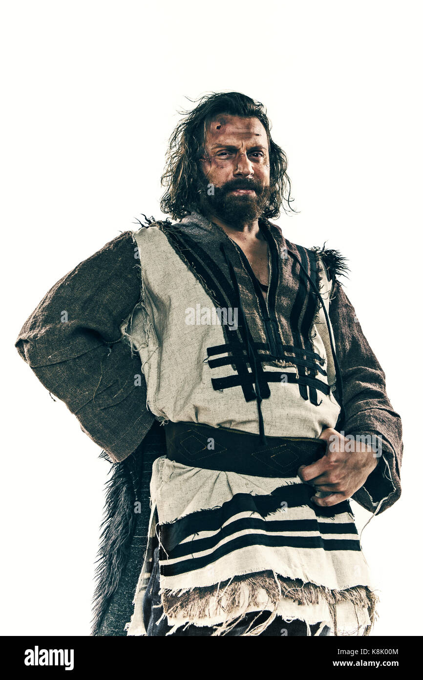 Actor in makeup, a poor man Stock Photo - Alamy