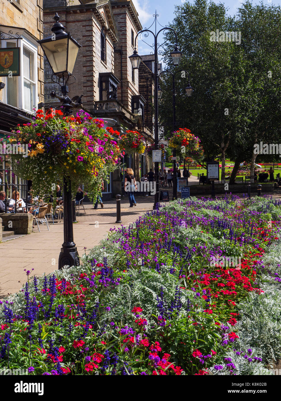 Summer Flowers in the Busy Montpellier Quarter in Harrogate North ...