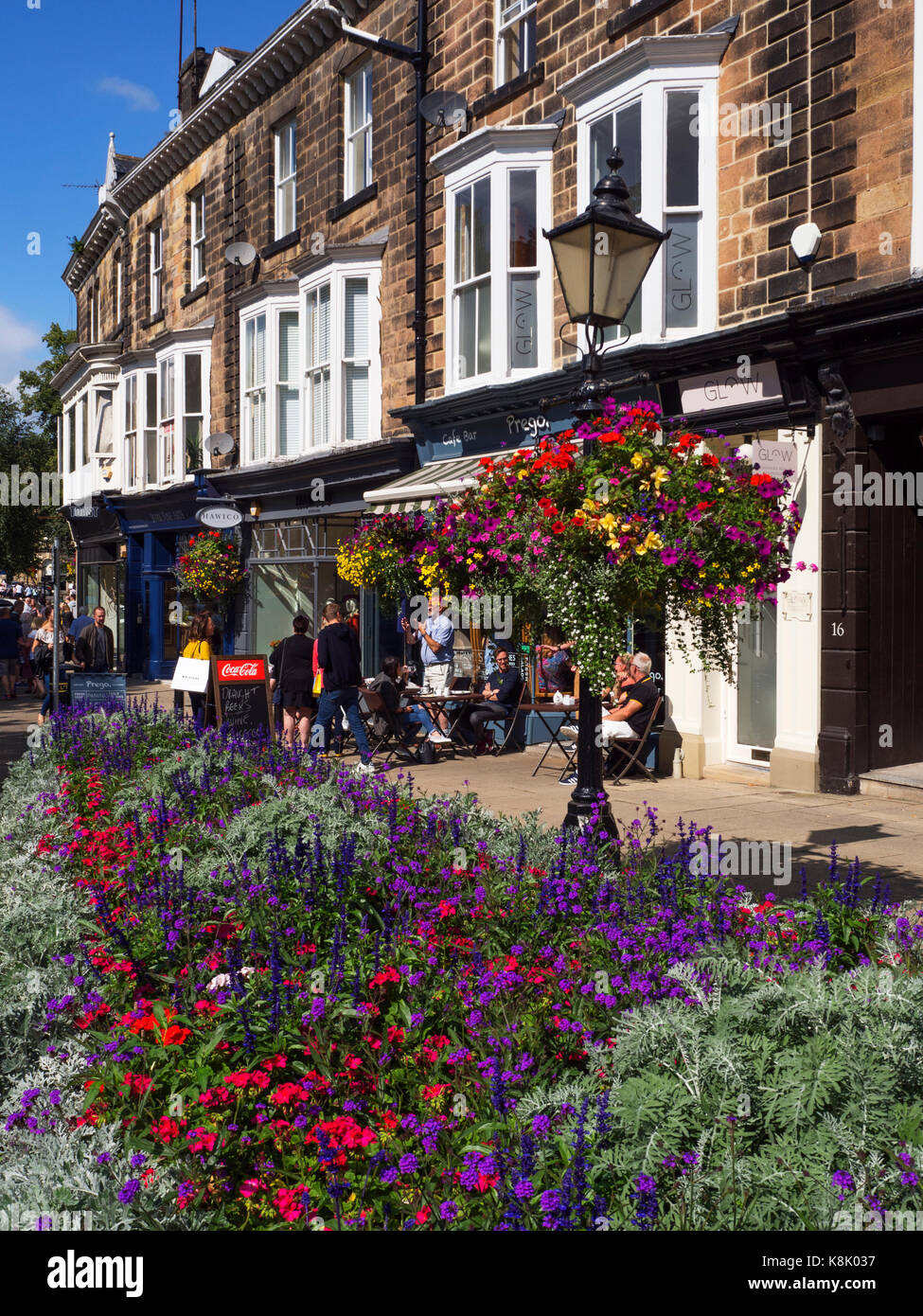 Summer Flowers in the Busy Montpellier Quarter in Harrogate North ...