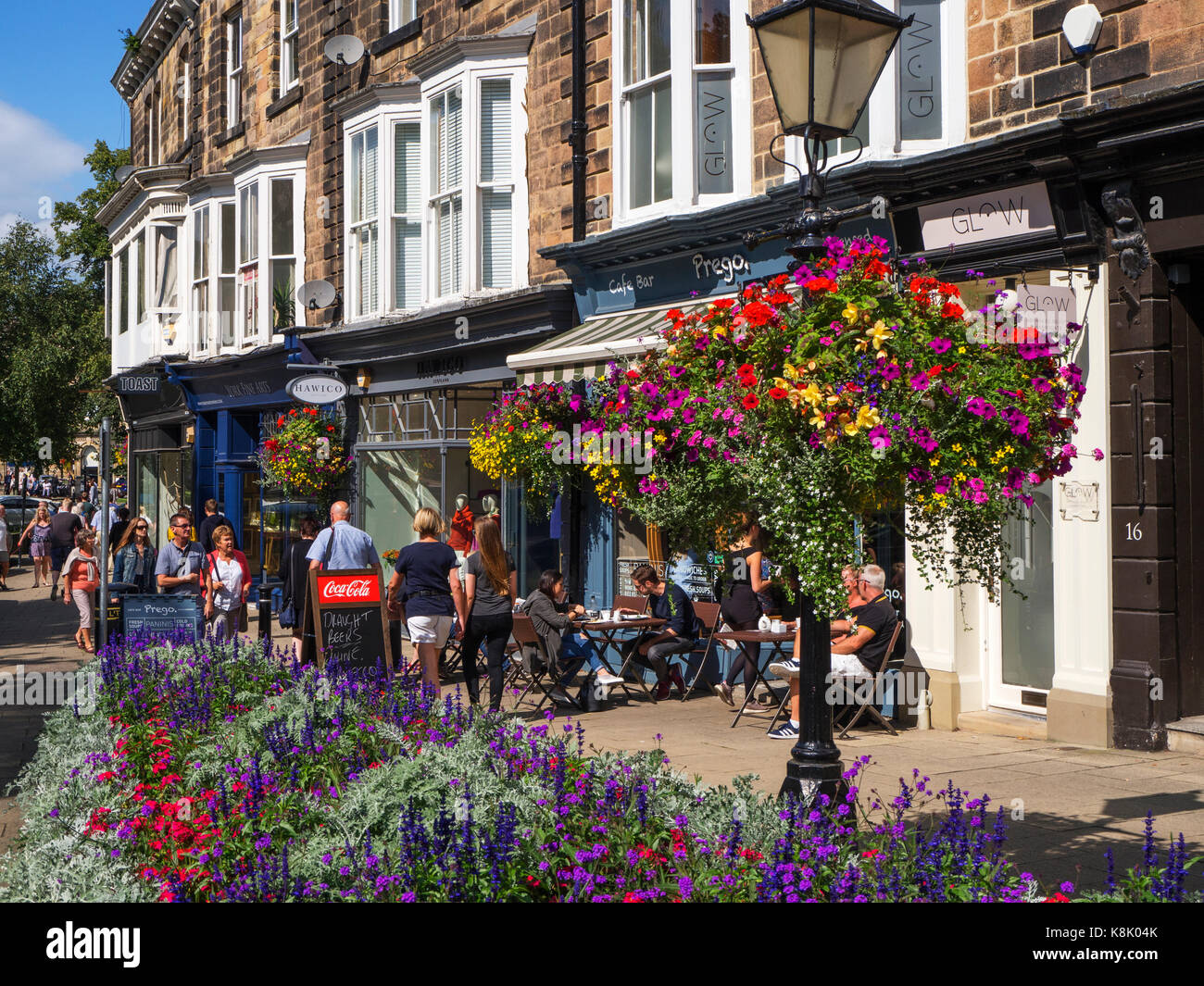 Summer Flowers in the Busy Montpellier Quarter in Harrogate North ...
