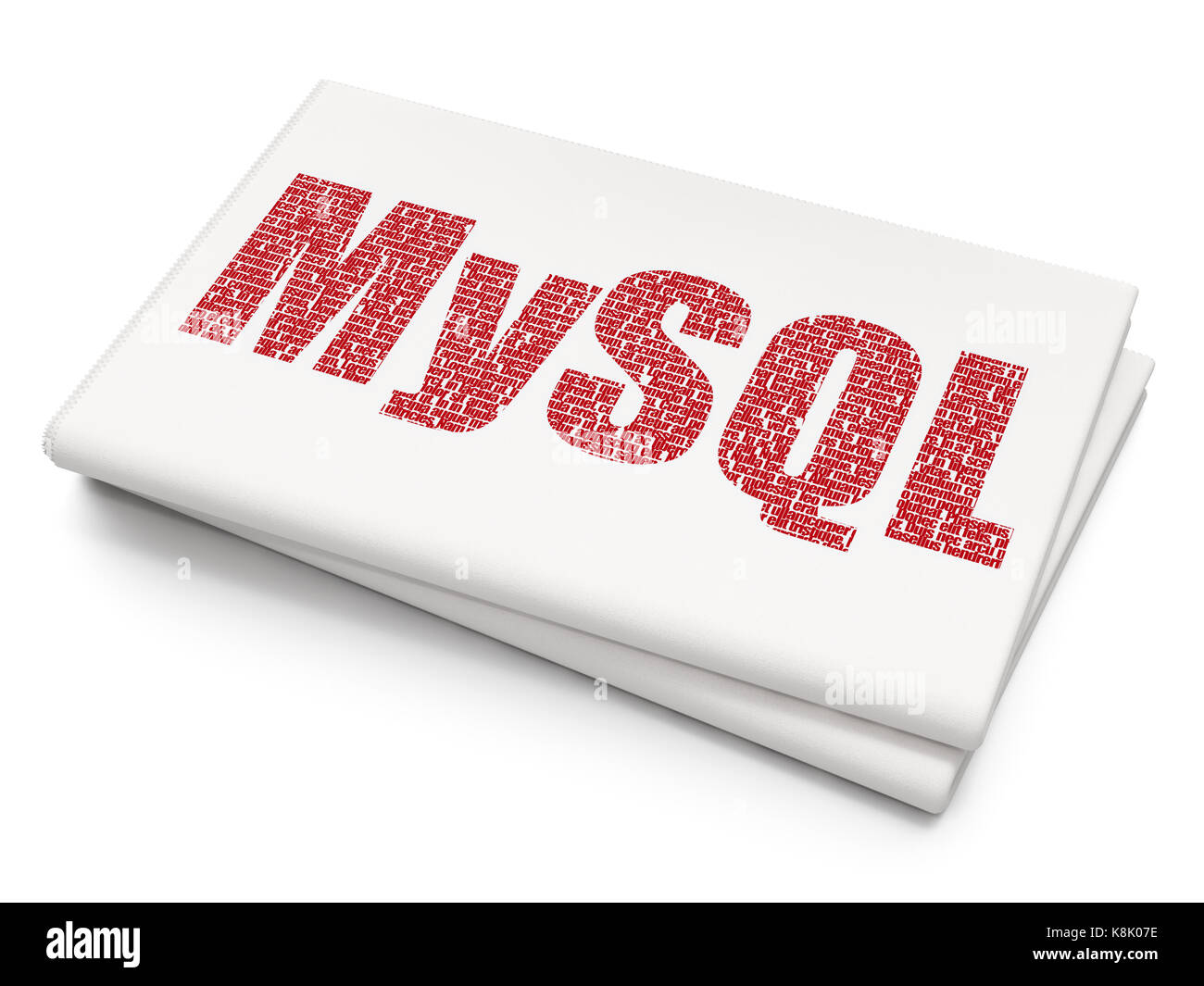 Database concept: MySQL on Blank Newspaper background Stock Photo - Alamy