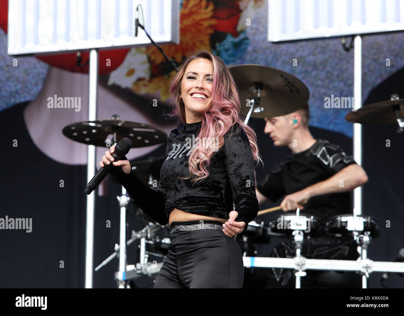 Clean bandit performing v festival hi-res stock photography and images ...