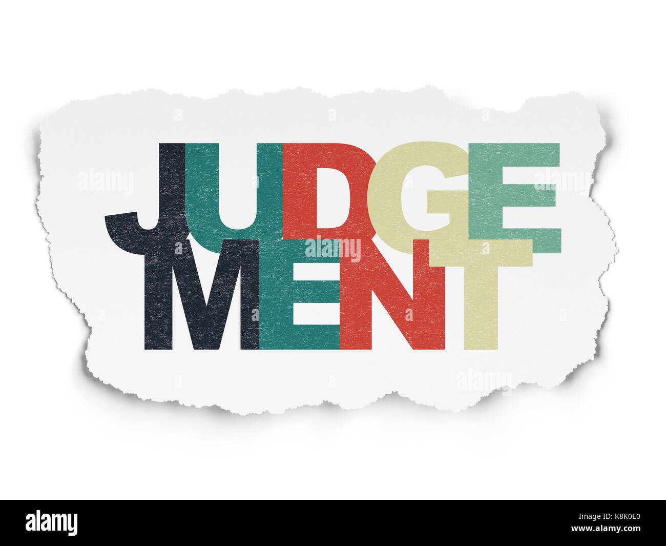 Law concept: Judgement on Torn Paper background Stock Photo - Alamy