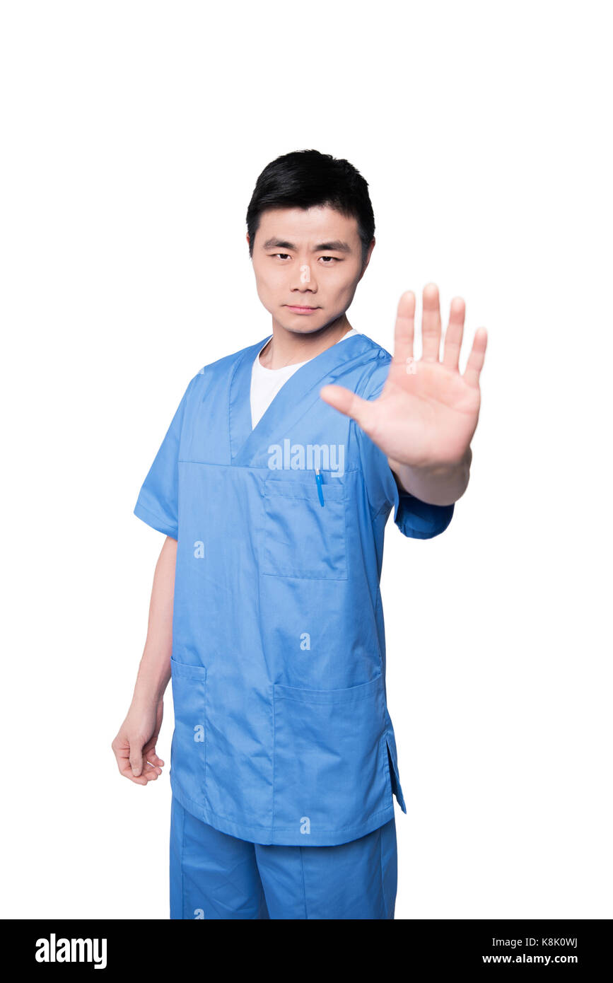 Model showing stop sign hi-res stock photography and images - Alamy