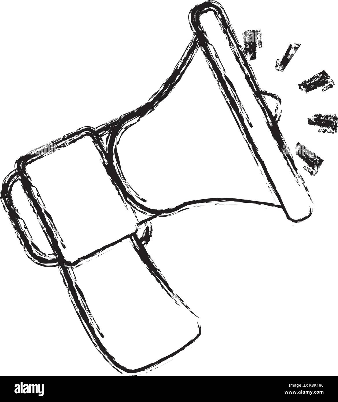 Bullhorn advertising symbol Stock Vector Image & Art - Alamy