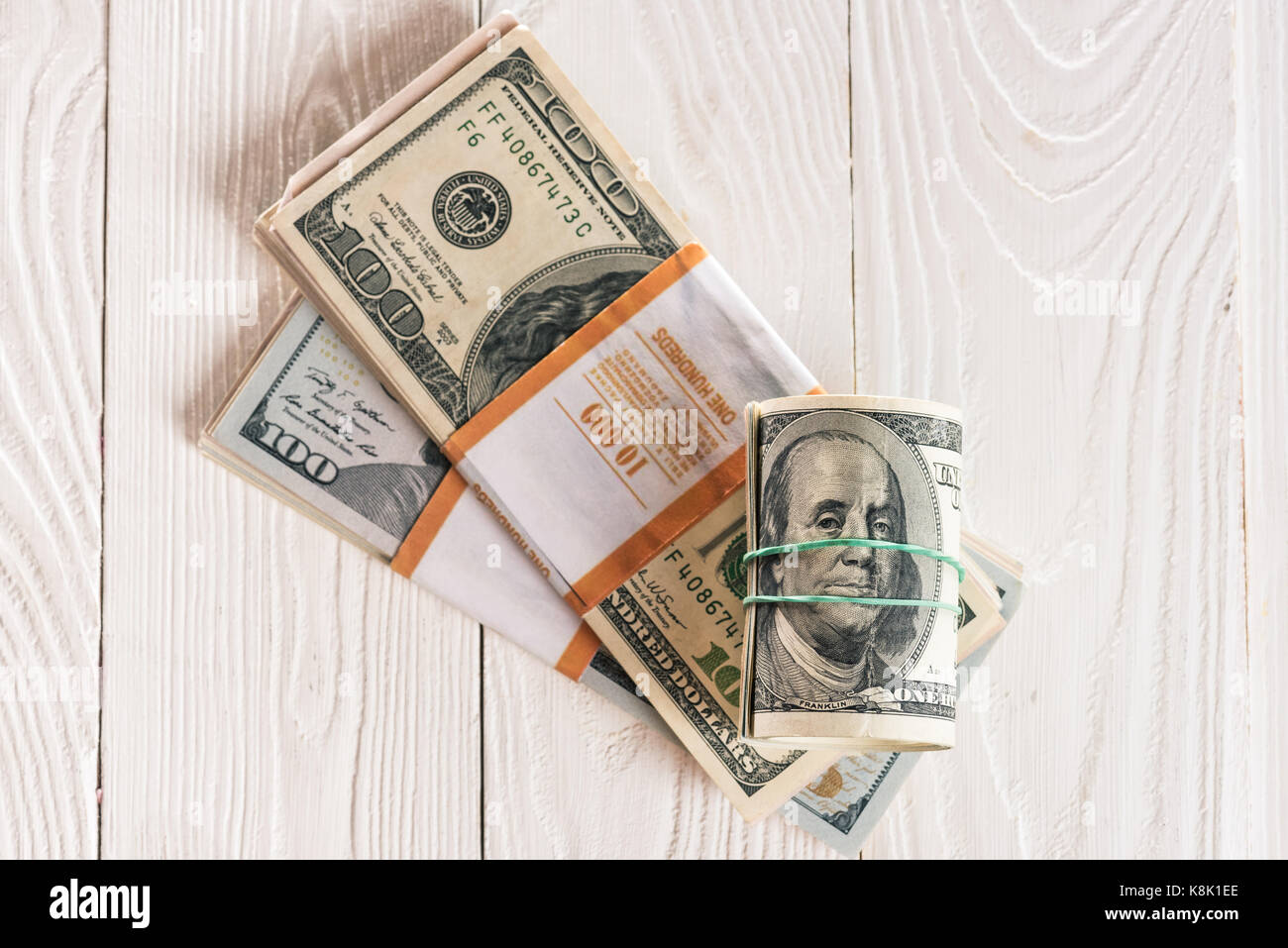 Money roll hi-res stock photography and images - Alamy