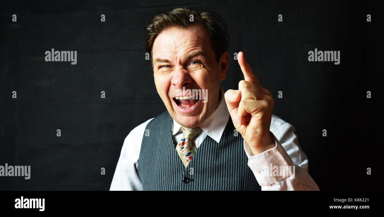 Business angry mob hi-res stock photography and images - Alamy