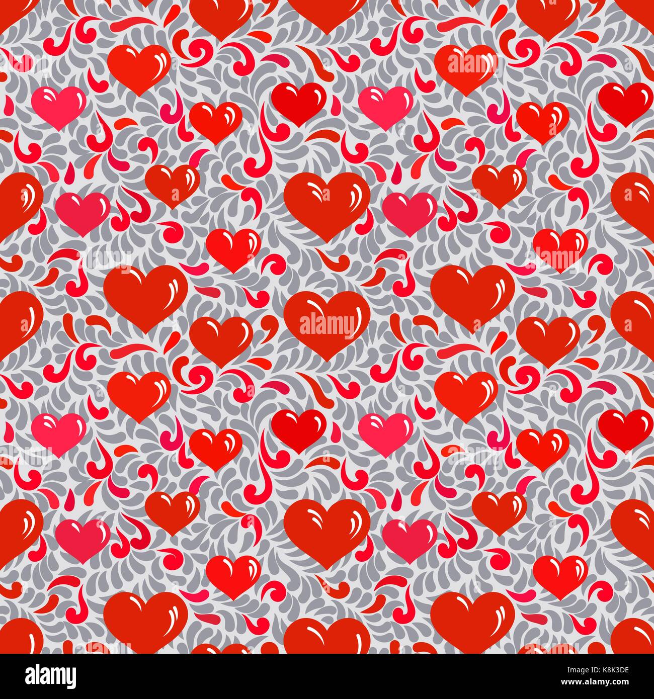 Cute seashells pattern with swirls and nautilus Stock Vector Image ...