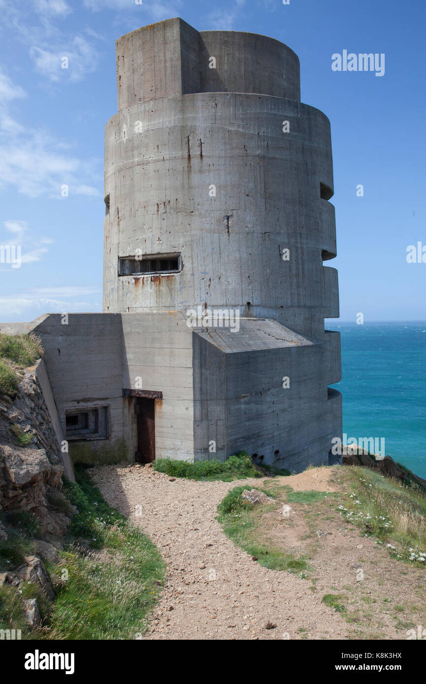 Bunkers designed by Freidrich Tamms, Nazi Architect in Guernsey Stock ...
