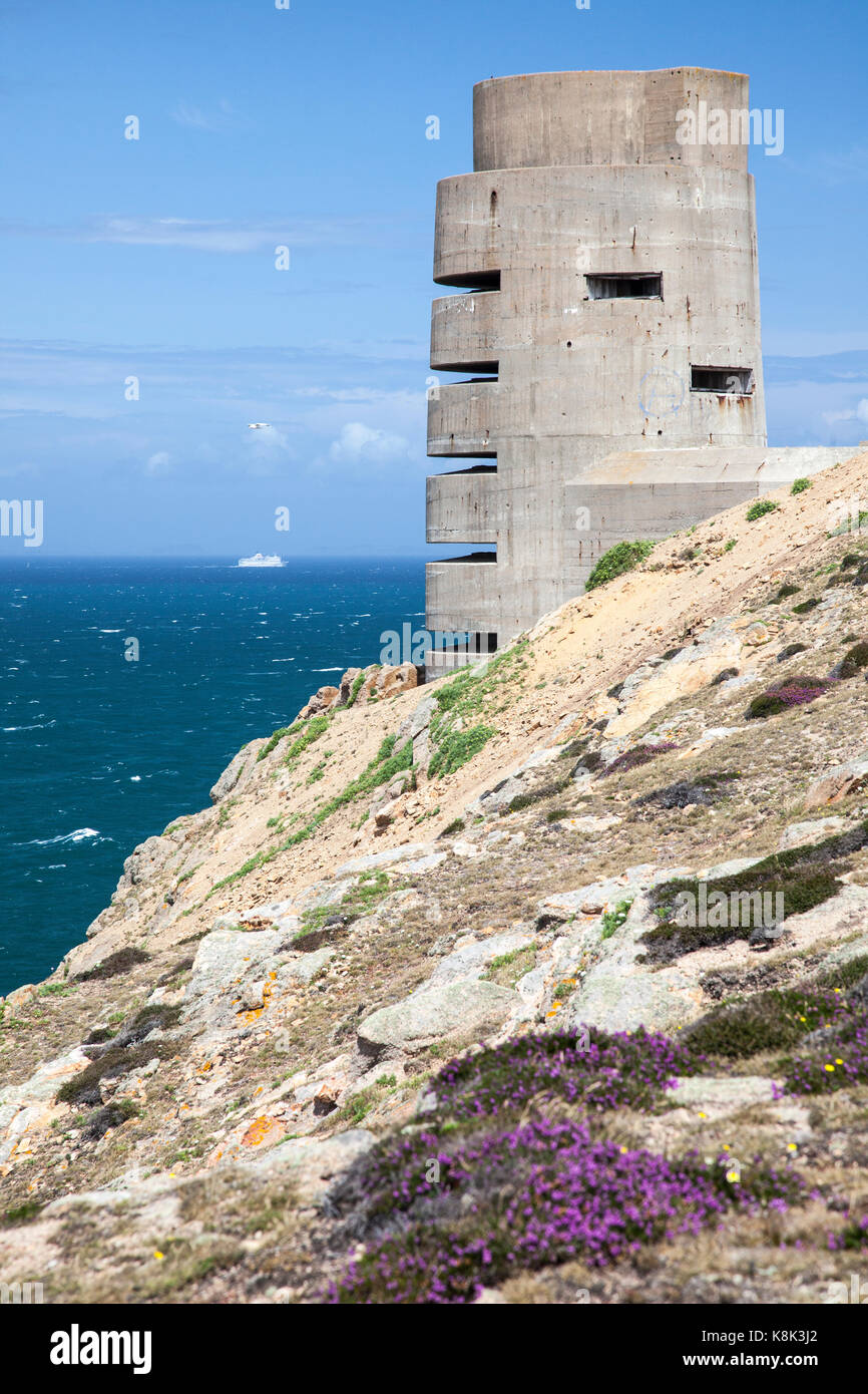 Bunkers designed by Freidrich Tamms, Nazi Architect in Guernsey Stock ...