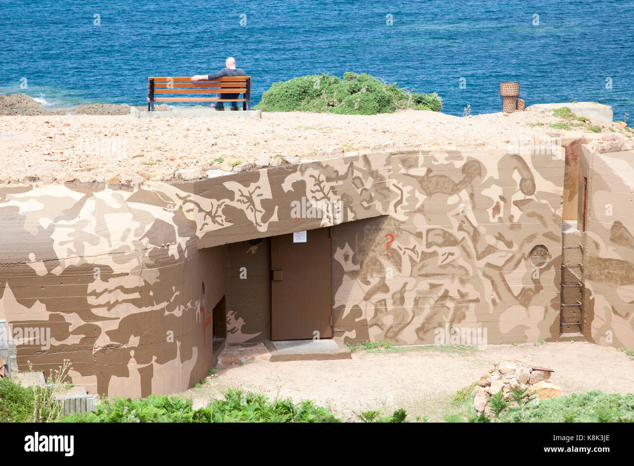 Bunkers designed by Freidrich Tamms, Nazi Architect in Jersey Stock ...