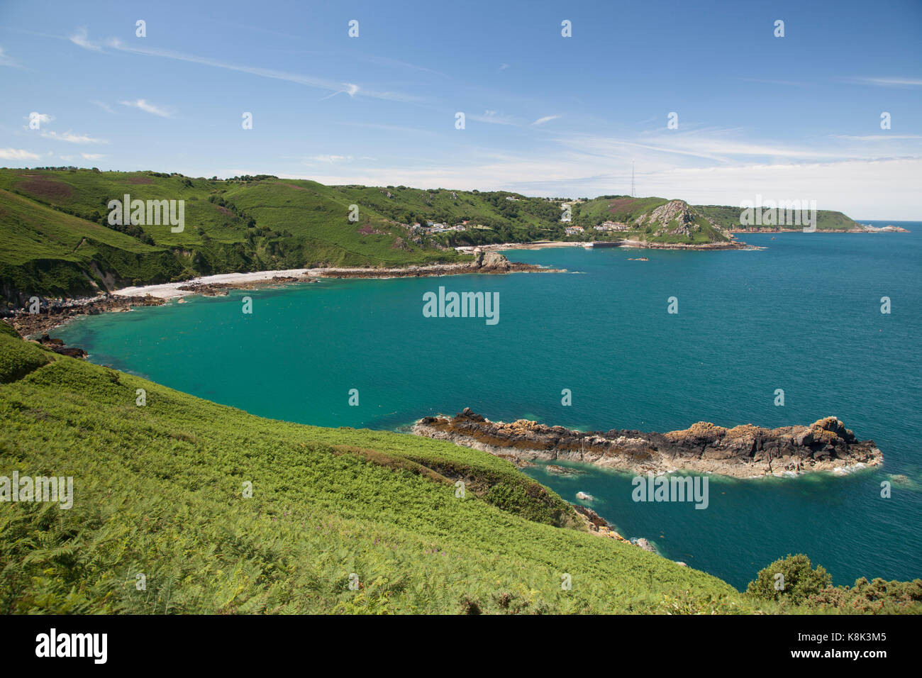 Jersey Coastal Landscape Stock Photo - Alamy