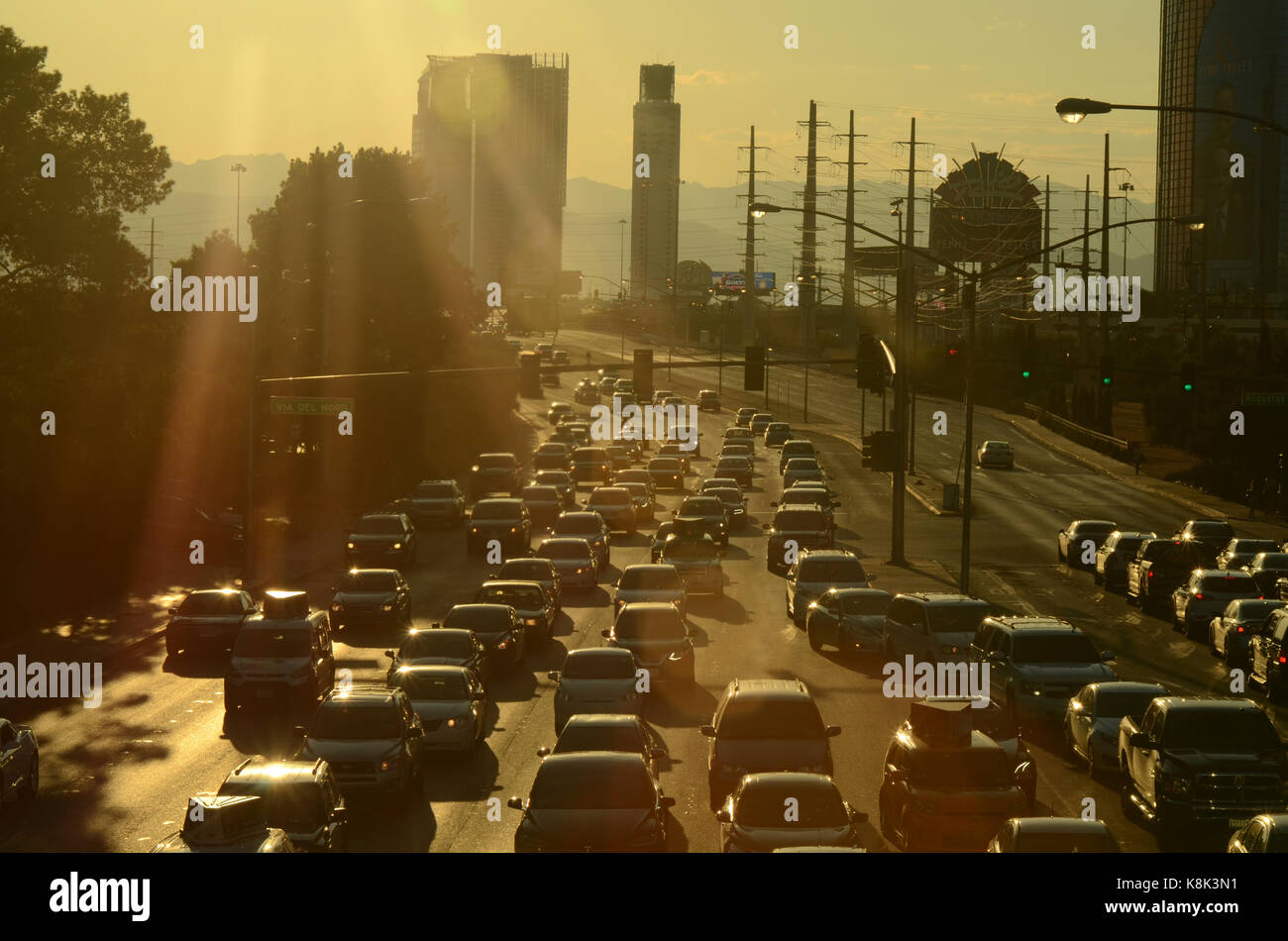 hot summer highway traffic Stock Photo - Alamy